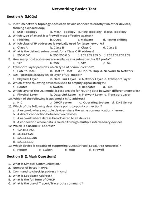 networking basics test pdf computer network ip address