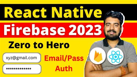 react native firebase email and password authentication🔥 in hindi