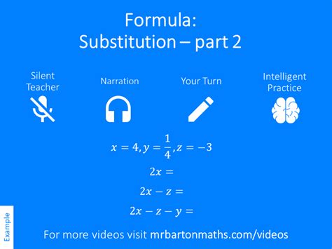 substitution part 2 variation theory