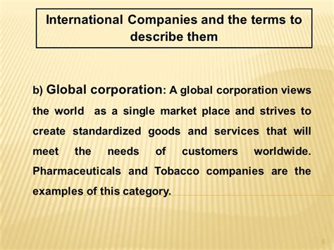 Multinational Corporation Examples