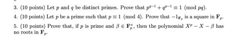 solved 3 10 points let p and q be distinct primes