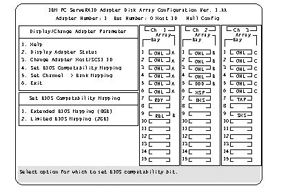 Changing ServeRAID Adapter Parameters PC Server 330