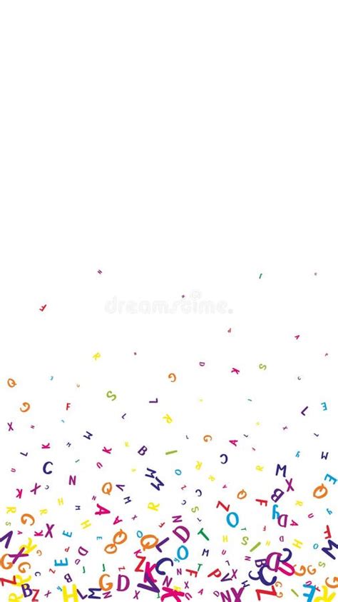 Falling Letters Of English Language Stock Illustration Illustration
