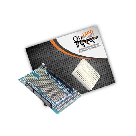 Protoshield Para Arduino Mega V3 0 Protoboard De 170 Puntos Japo Electronica