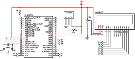 Interfacing PIC16F877A With DS18B20 Temperature Sensor