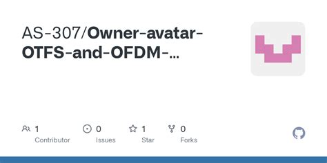 Github As 307owner Avatar Otfs And Ofdm Transceivers