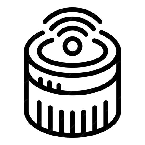 Premium Vector Wireless Smart Speaker Icon Outline Vector Artificial Intelligence System