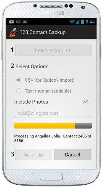 backup your android contacts akrutosync