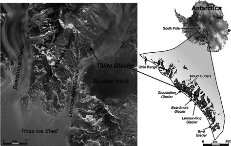 Location Map Of Tillite Glacier Download Scientific Diagram