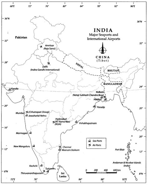 Class 10 Geography Map Work Chapter 7 Lifelines Of National Economy