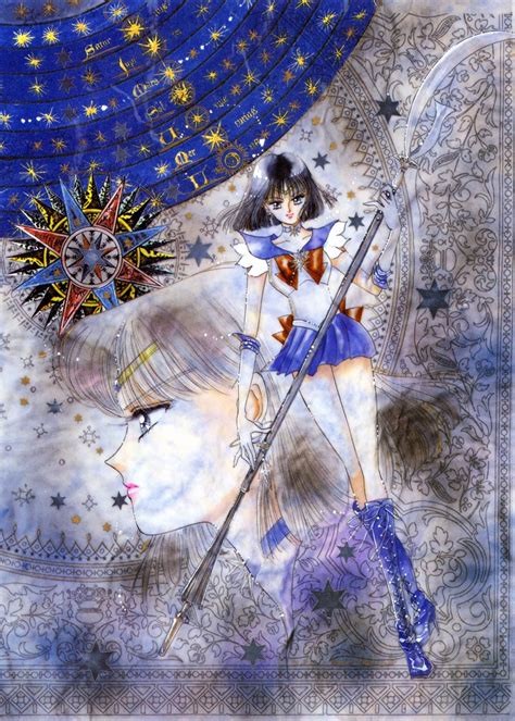 Tomoe Hotaru And Sailor Saturn Bishoujo Senshi Sailor Moon Drawn By