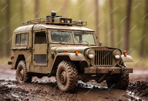 premium photo unleash power behold the mighty military car a force to