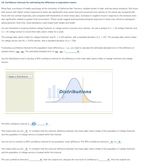 Solved 10 Confidence Intervals For Estimating The