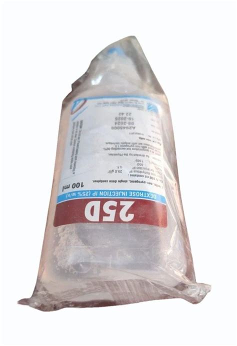 3 100 Ml D25 Dextrose Injection Ip At Best Price In Madurai Id