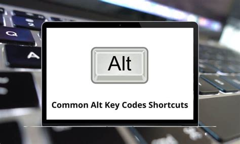 25 Common Alt Key Codes Shortcuts {pdf} ☺ ♥ Ø