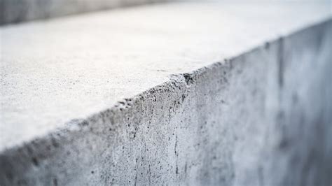 Minimalist Concrete Edge Revealing Sharp Geometric Lines Smooth Texture Against Neutral