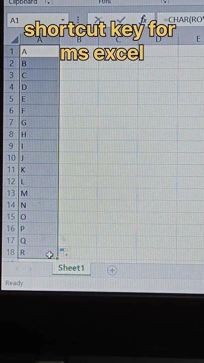 How To Write Abcd In Excelshortcutkeys Shorts Shortsviral Youtubeshorts Shortvideo