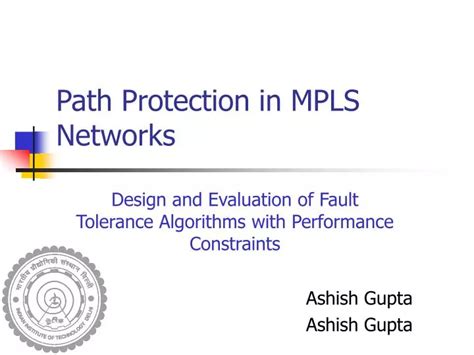 ppt path protection in mpls networks powerpoint presentation free