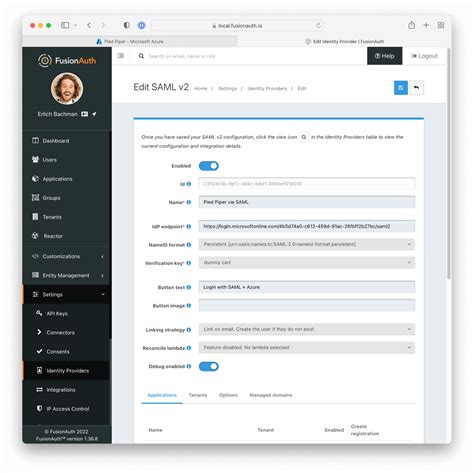 Saml V2 With Azure Ad