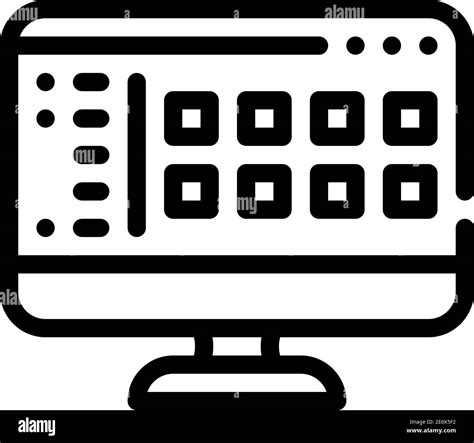 Files Of Operating System Line Icon Vector Illustration Stock Vector Image And Art Alamy