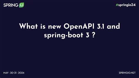 OpenAPI And Spring Boot What S New Speaker Deck
