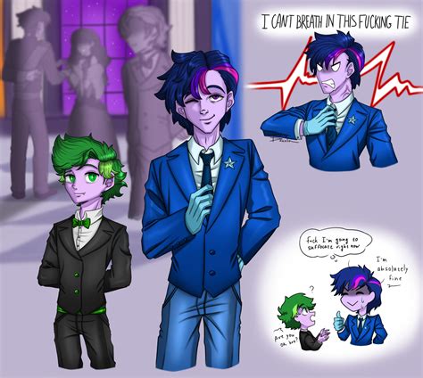 Dusk Shine And Spike Grand Galloping Gala By Daazzlin On Deviantart