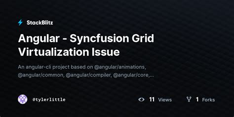 angular syncfusion grid virtualization issue stackblitz