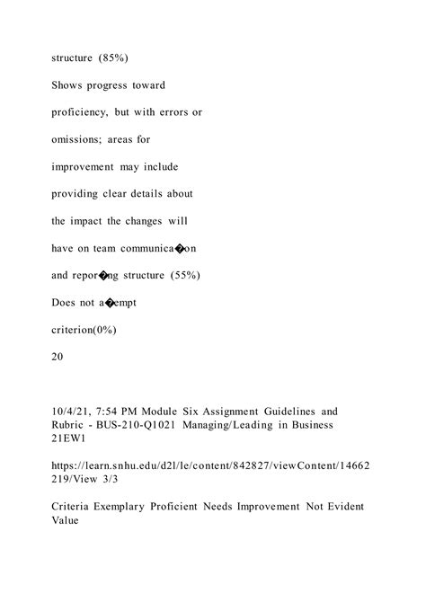 10421 754 Pm Module Six Assignment Guidelines And Rubric Pdf
