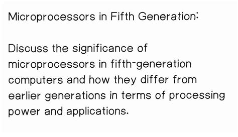 Answered Microprocessors In Fifth Generation … Bartleby