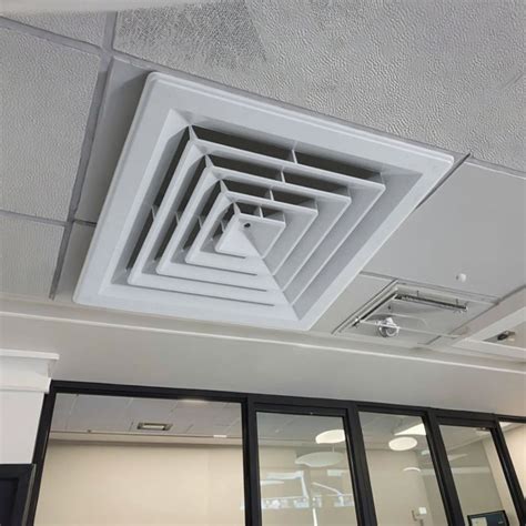Modern Designer Custom Ceiling Vent Square Stainless Steel Plastic Air
