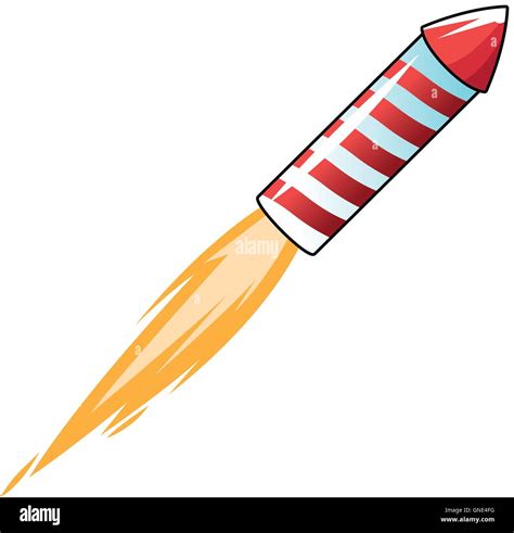 Flying Firecracker Icon Stock Vector Image And Art Alamy