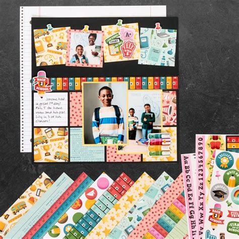 Take Note Of This School Themed Scrapbook Layout Creative Memories