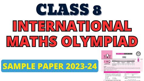 Best Olympiad Questions Class 8th Maths Sample Paper Class 8