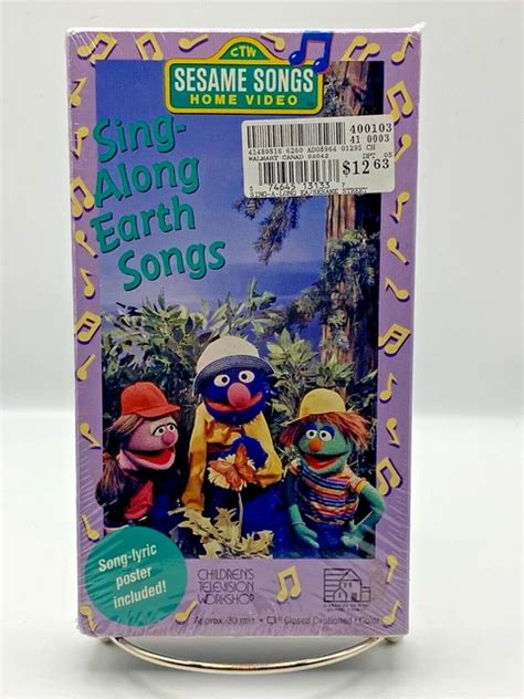 Sesame Street We All Sing Together Vhs 1993 Sesame Songs Home Video W Poster Eur 23 00