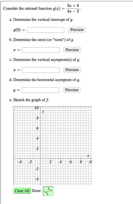 solved onsider the rational function f x x−2x 4 a