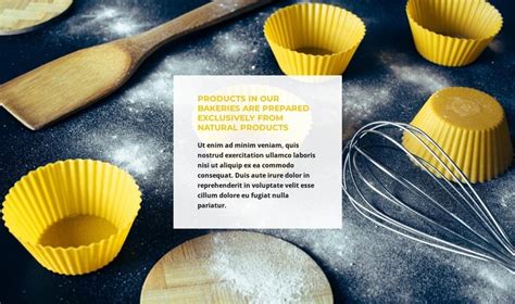 Cooking Baking CSS Template By Nicepage
