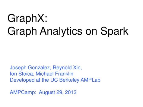 Ppt Graphx Graph Analytics On Spark Powerpoint Presentation Free