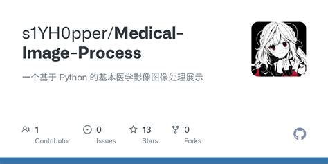 Github S1yh0ppermedical Image Process 一个基于 Python 的基本医学影像图像处理展示
