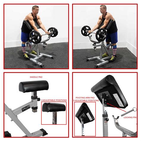 Valor Fitness Cb 11 Standing Arm Curl Station