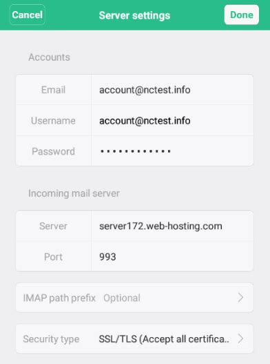 CPanel Email Account Setup On Android X X Email Service Namecheap