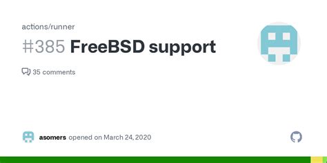 Freebsd Support · Issue 385 · Actionsrunner · Github