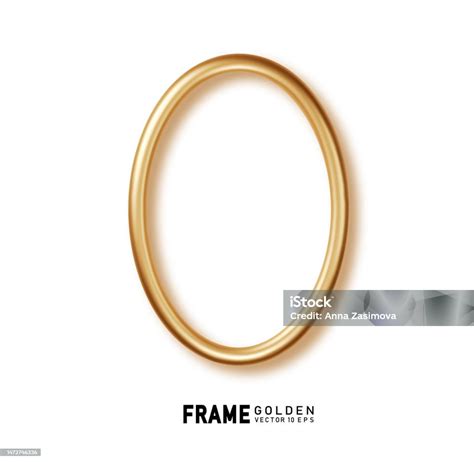 그림자가 분리된 황금 타원형 프레임 금색 현실적인 3d 라운드 보버 원형 배지 비문을 위한 장소가 있는 금속 와이어 연설 거품