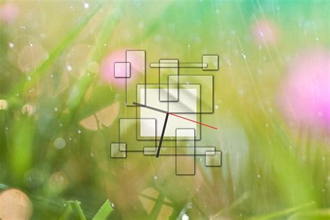 Fragment Analog Clock Rainmeter Skin