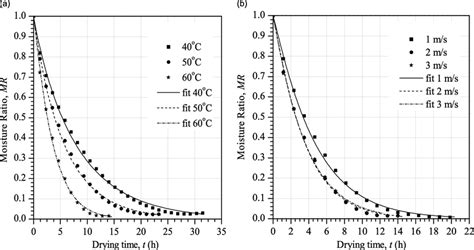 Fitting The Moisture Ratio With The Page Thin Layer Drying Model For