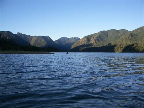 Remote Natural Lake Wynoochee In The Olympic National Forest Olympic