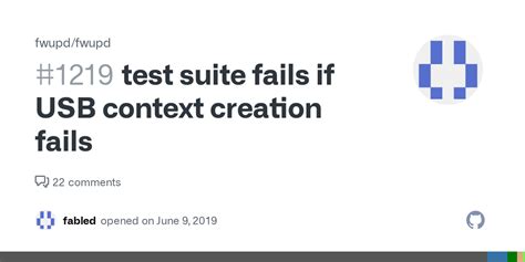 Test Suite Fails If USB Context Creation Fails Issue 1219 Fwupd Fwupd GitHub