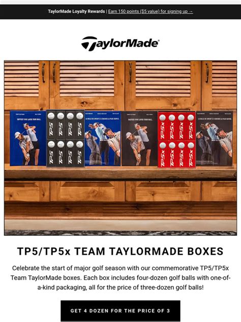 Taylormade Golf Tp5 Tp5x Team Taylormade Boxes Get 4 Dozen For The Price Of 3 Milled