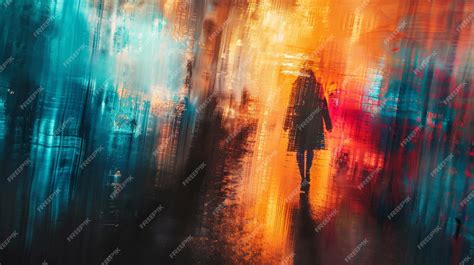 Premium Photo Artsy Presentation Background Blurred Visual Scene Generative Ai