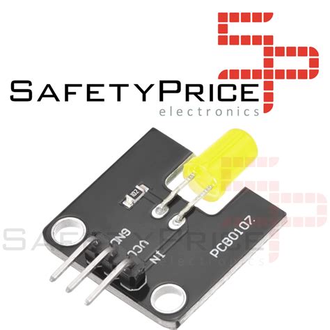 Modulo Emisor De Luz Led Para Arduino Microcontrolador De 5 Mm Amarillo