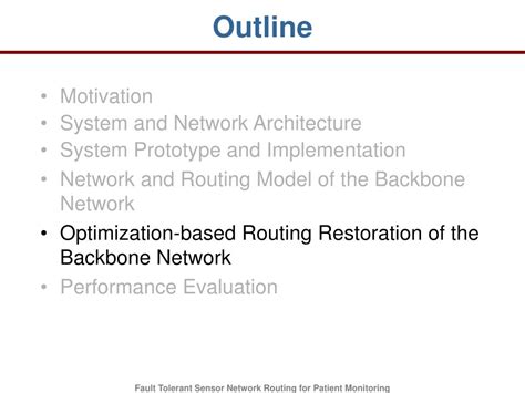 Ppt Fault Tolerant Sensor Network Routing For Patient Monitoring Powerpoint Presentation Id